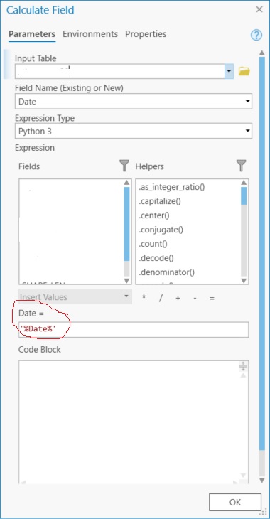Solved: Model Builder Date Input to Field Calc Value - Esri Community
