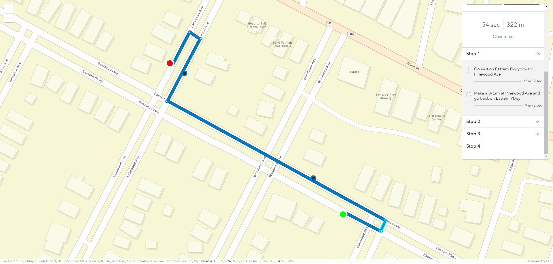 Solved: How to Avoid U-Turns in Routing Directions - Esri Community