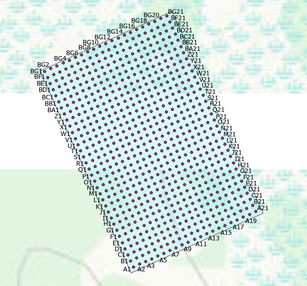 Creating point grid within a polygon, but aligned ... - Esri Community