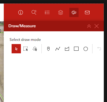 Draw widget wrap tool bar - Esri Community
