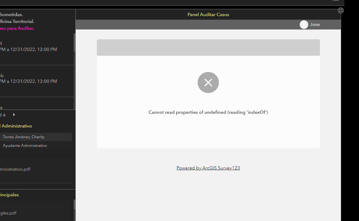 Cannot read properties of undefined (reading 'inde... - Esri Community
