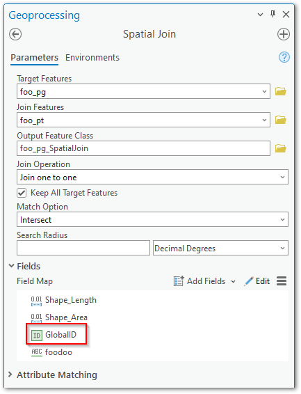 Solved: Spatial join doesn't transfer GlobalID field - Esri Community