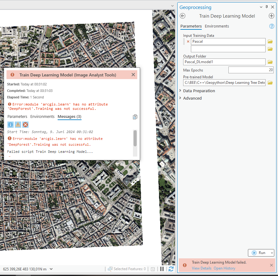 Deep Learning Transfer Learning Error Error:module... - Esri Community
