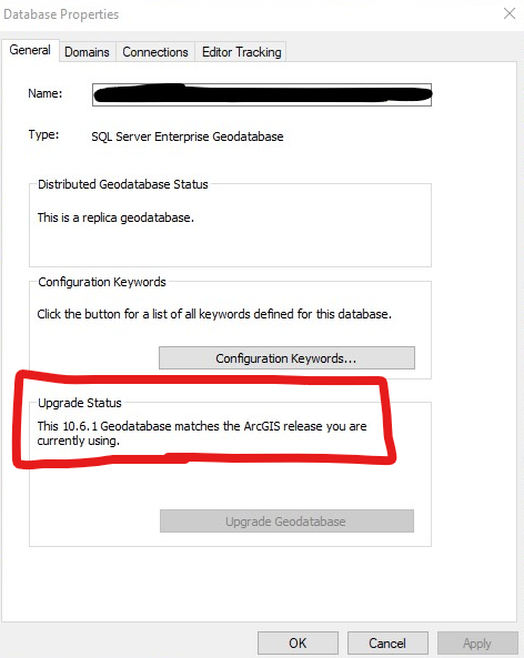 Unable to identify enterprise geodatabase version ... - Esri Community