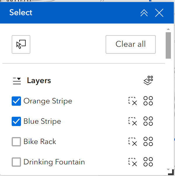 Select Widget selecting layers that are turned off - Esri Community