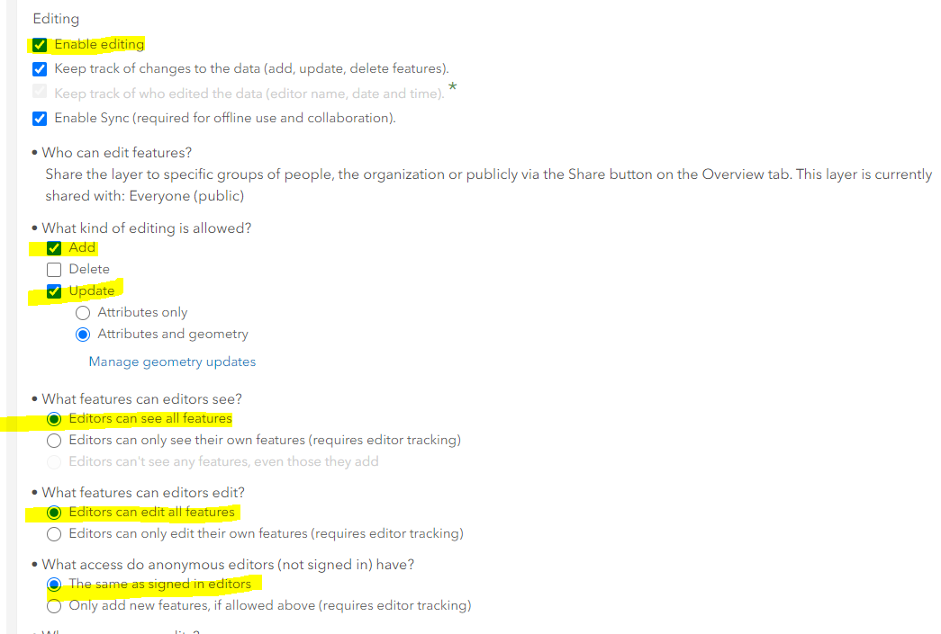 No permission to edit specified feature. - Esri Community