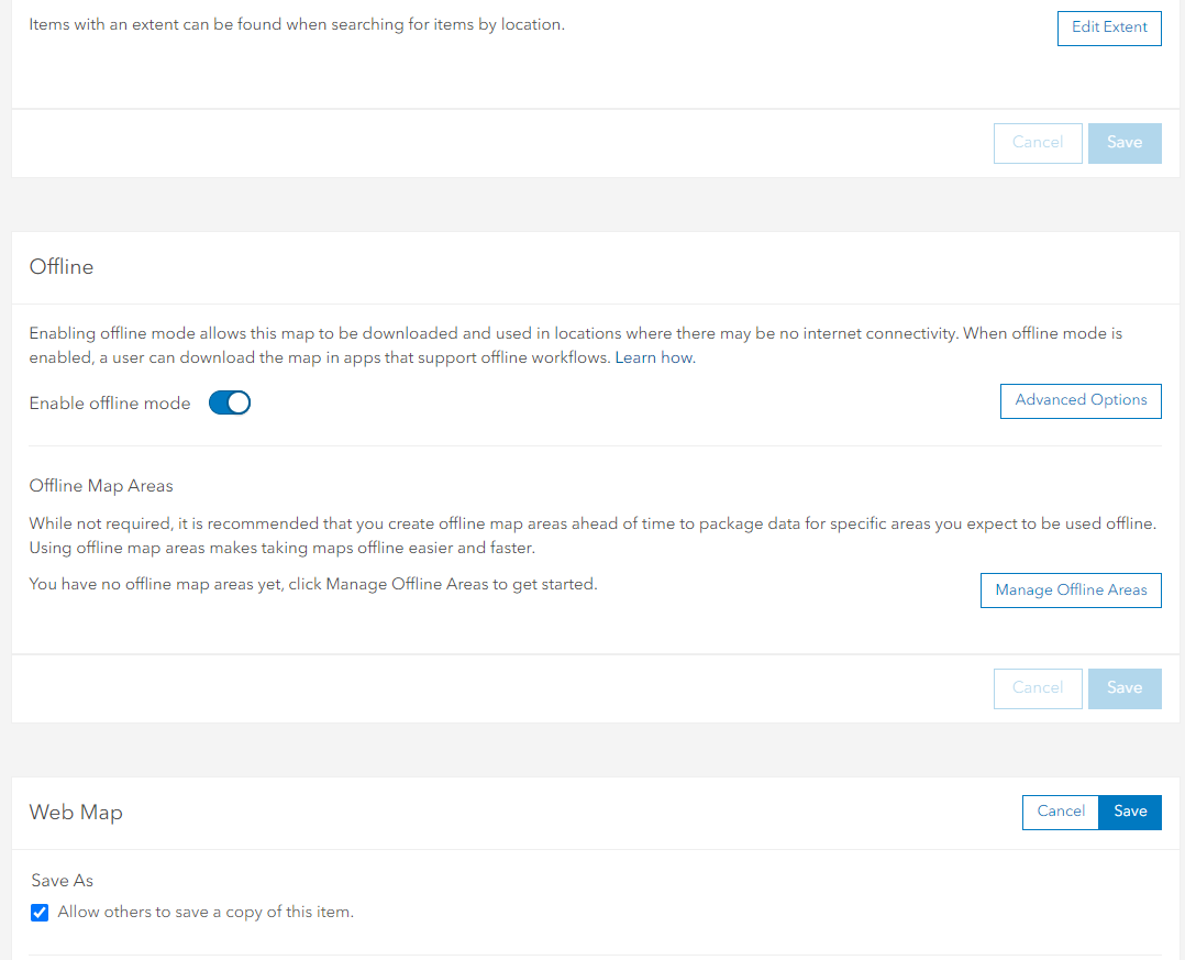 ArcGIS Online webmap doesn't show offline options ... - Esri Community