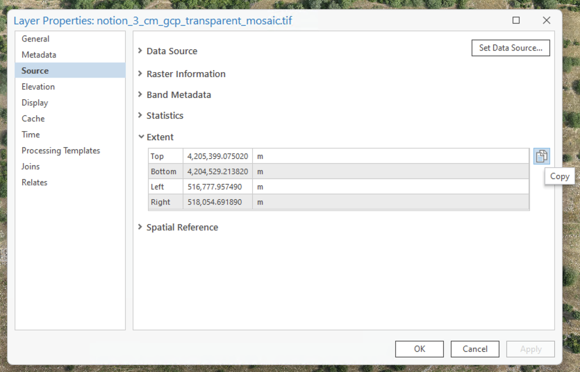 Support Copy/Paste Extent between Properties and G... - Esri Community