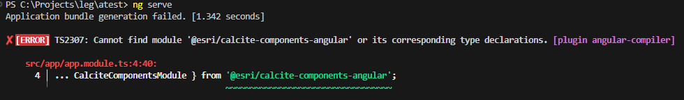 Solved: New Angular project with calcite-components-angula... - Esri Community