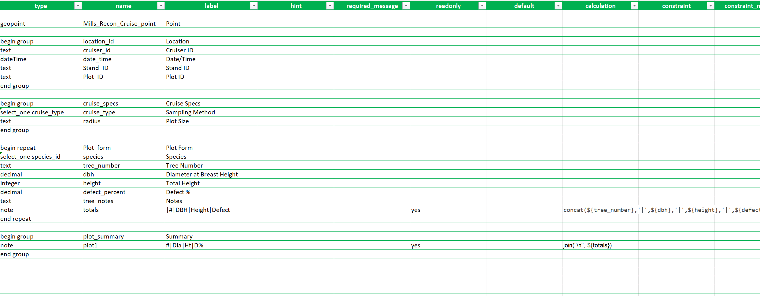 Survey123 for timber cruising, update online featu... - Esri Community