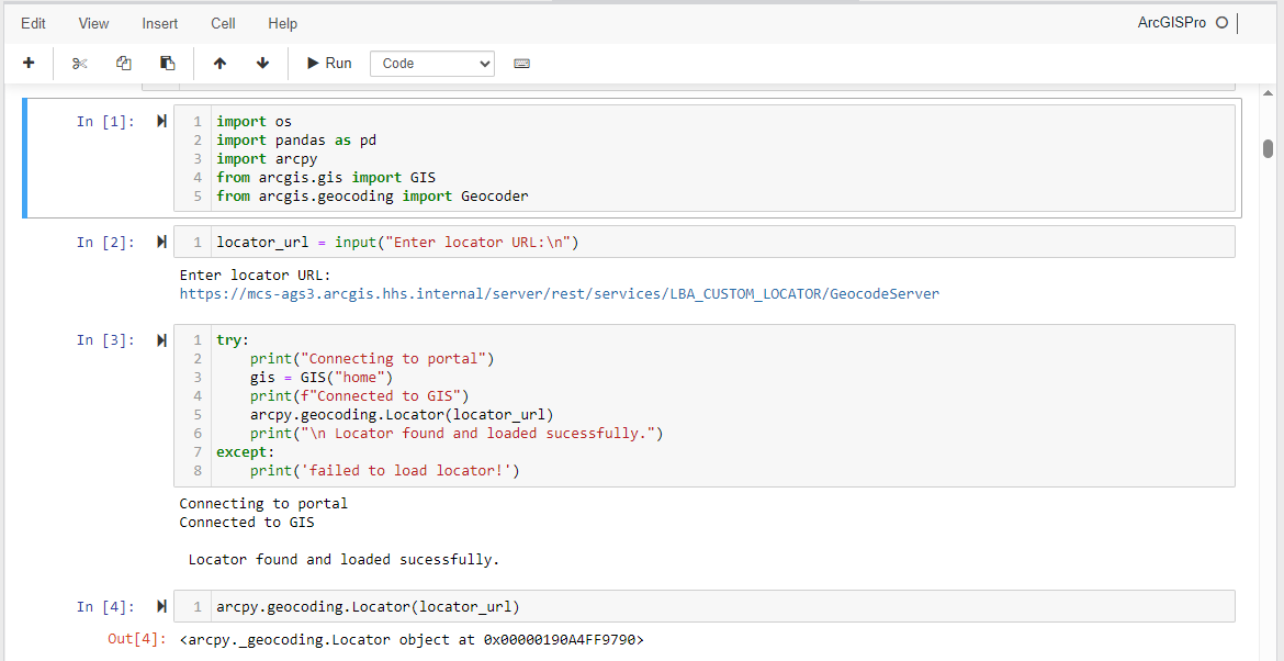 Jupyter Notebook fails to load custom locator outs... - Esri Community