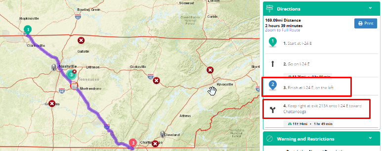 Turn By Turn Directions sequence is incorrect - Esri Community