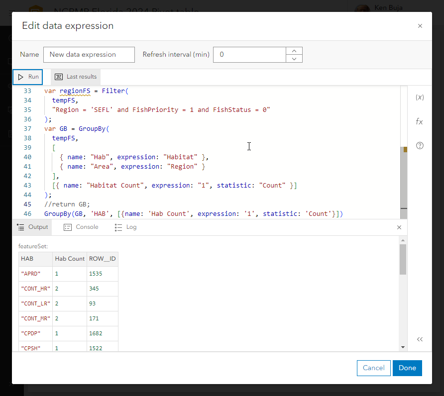 Solved Create Nested Group By Arcade In A List Esri Community