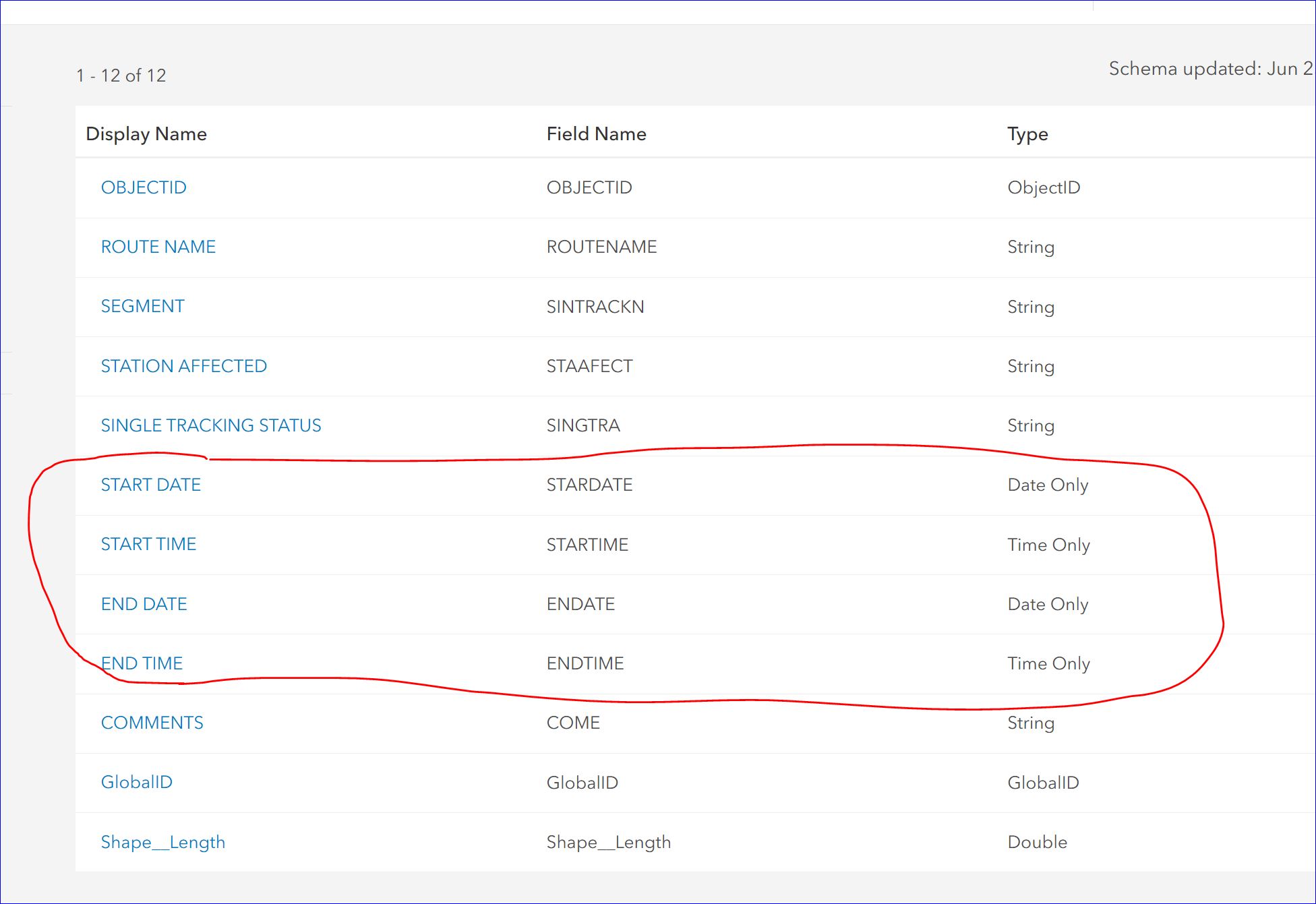 Solved: Operations dashboard widget list no showing date a... - Esri Community