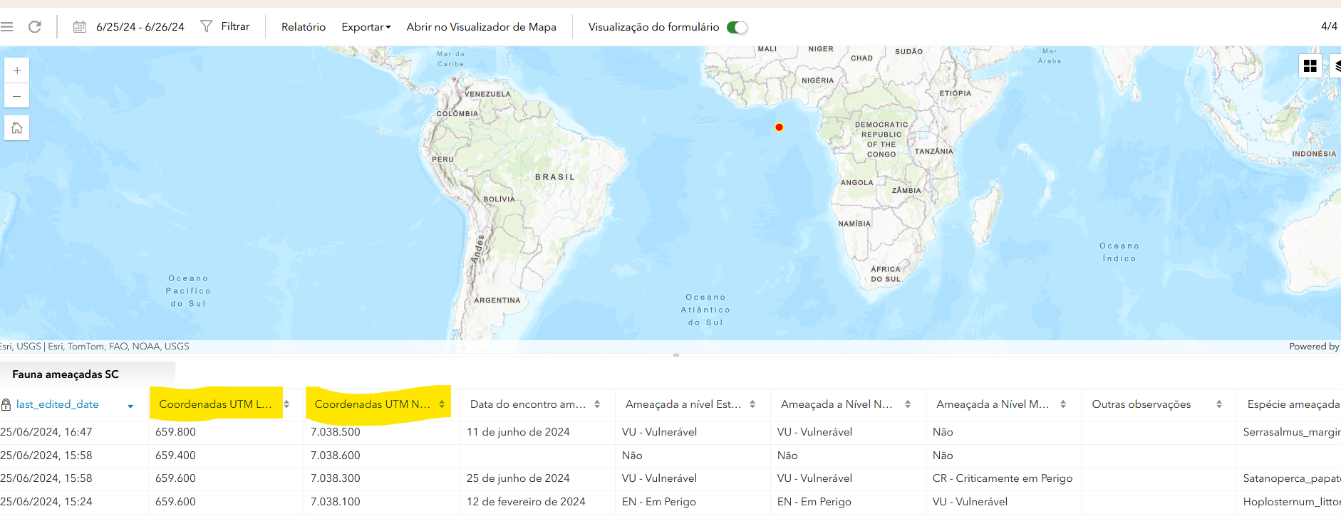 Survey123 Map Points Not Auto-Plotting from Manual... - Esri Community