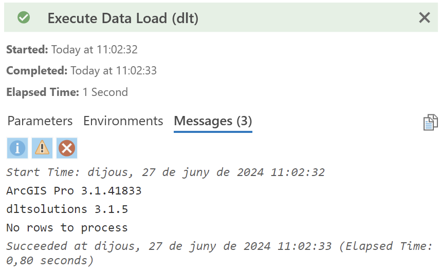 Solved: Execute Data Load - "No rows to process" message - Esri Community