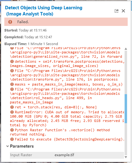 Solved: Detect Objects Using Deep Learning Error: Python R... - Esri ... Solved: Detect Objects Using Deep Learning Error: Python R... - Esri ...