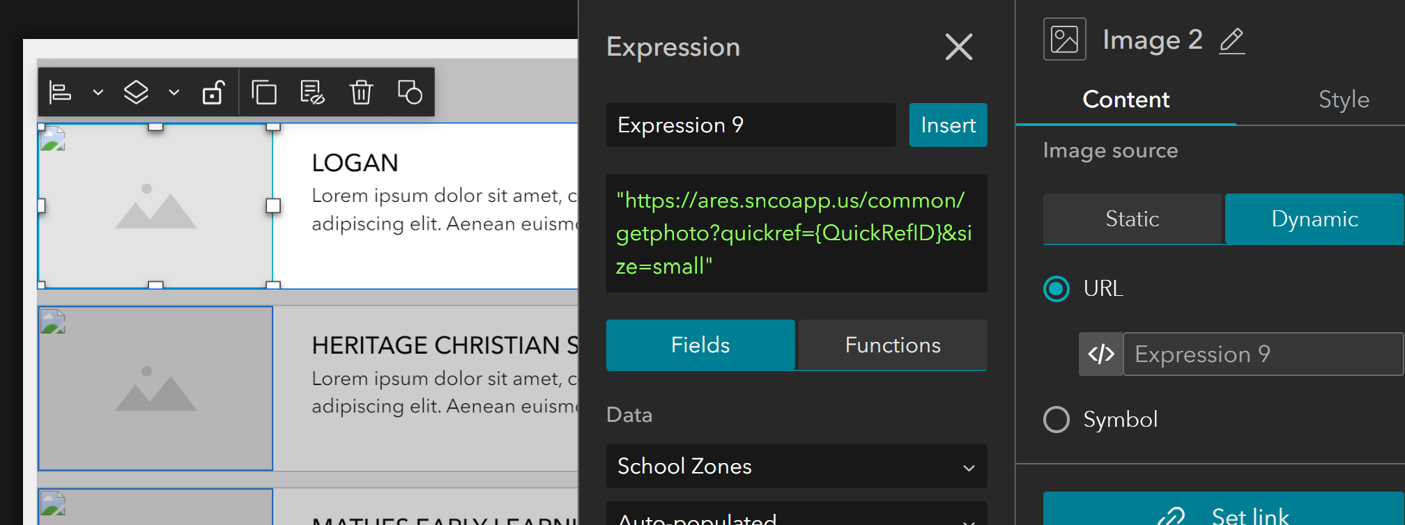 Solved: Dynamic URL to image in List widget - Esri Community