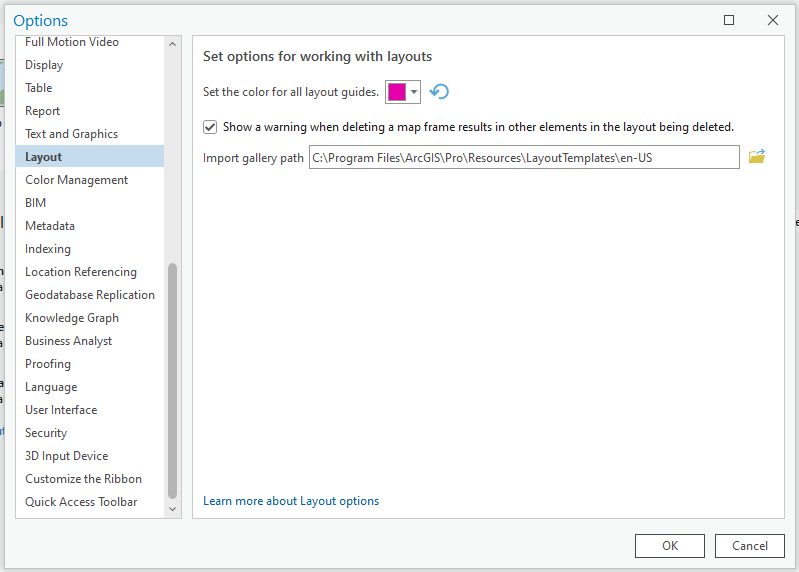 Adding a layout template repository in ArcGIS Pro - Esri Community