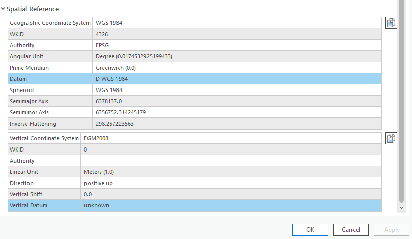 arcpy.SpatialReference for Terrain Image Service a... - Esri Community