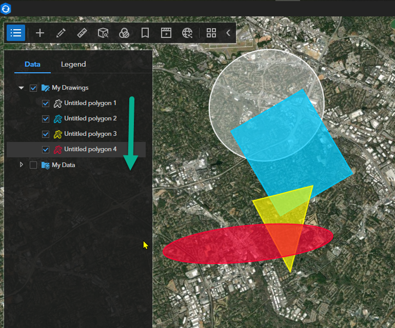 ArcGIS Earth Polygon Disappearing Under other Laye... - Esri Community