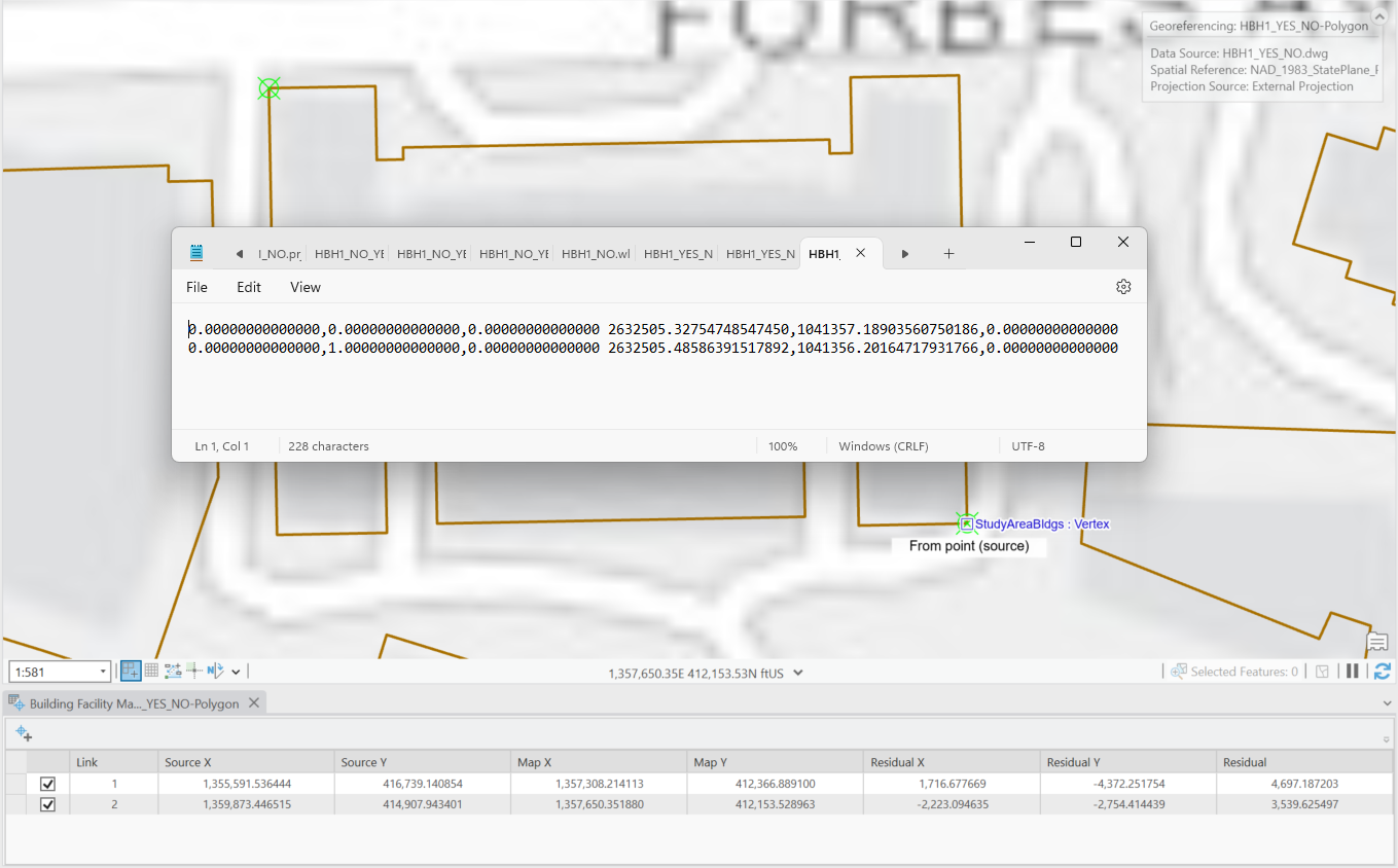 Georeferenced Control Points/World File - Esri Community