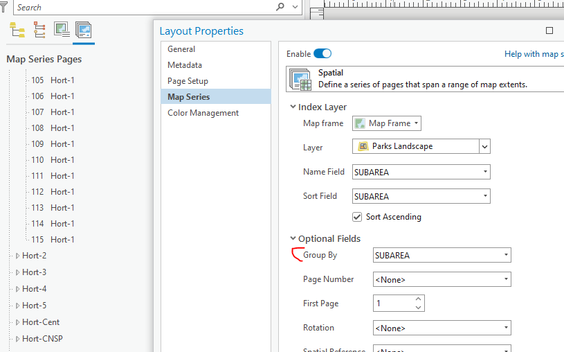 Spatial Map Series: index layer by symbology - Esri Community