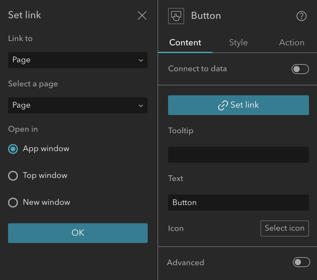 Opening widget disappears when menu is used. - Esri Community