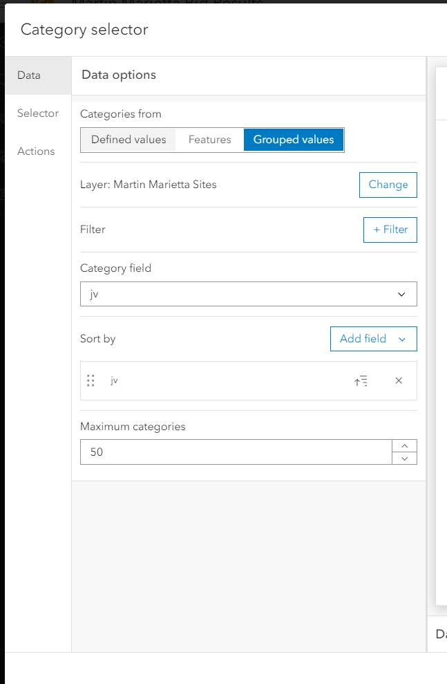How to set up category selector based on finding a... - Esri Community