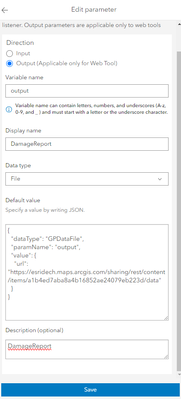 Solved: File Output Paramter in WebTool that was published... - Esri Community