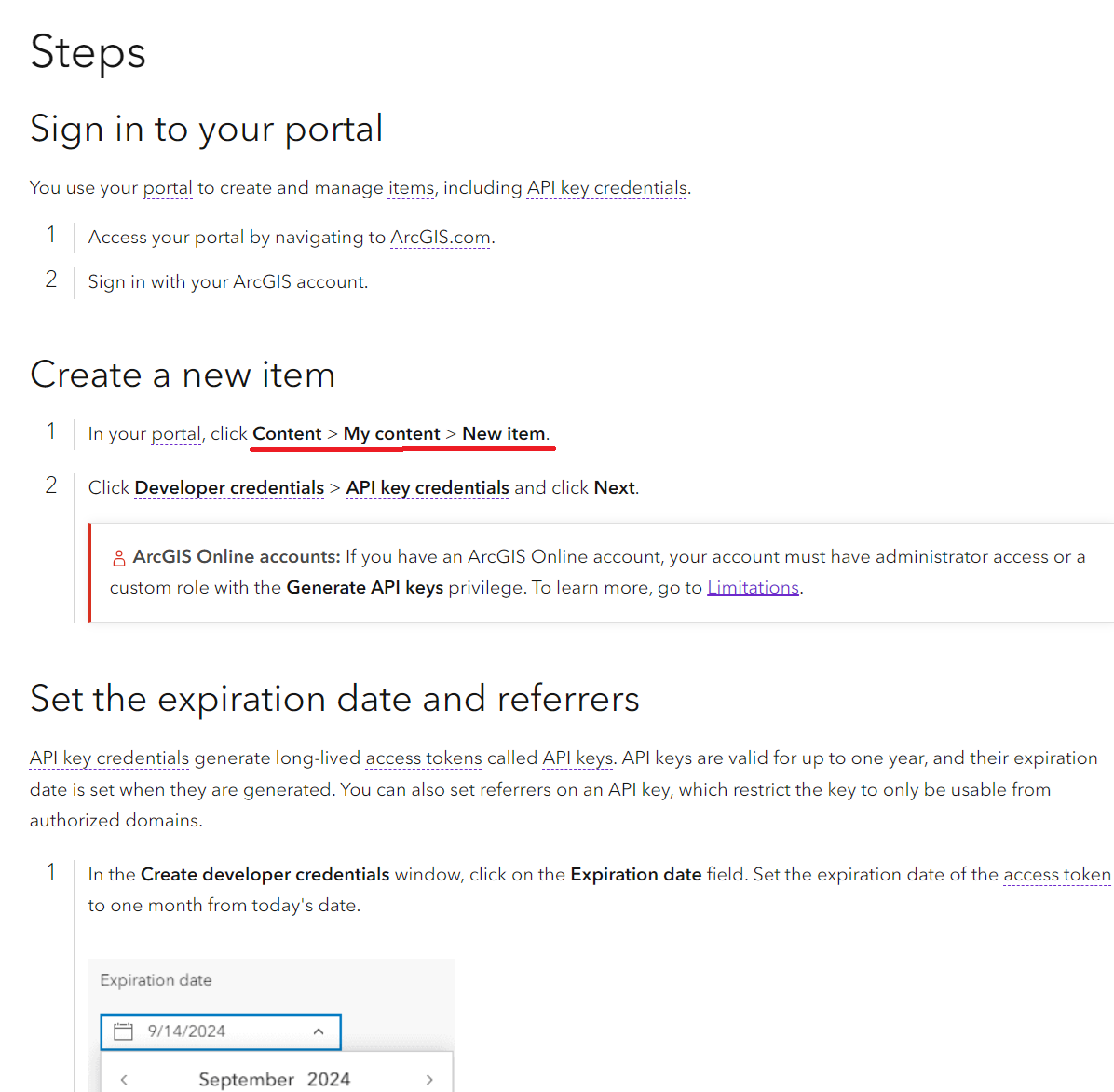 Solved: Create an API key - Esri Community