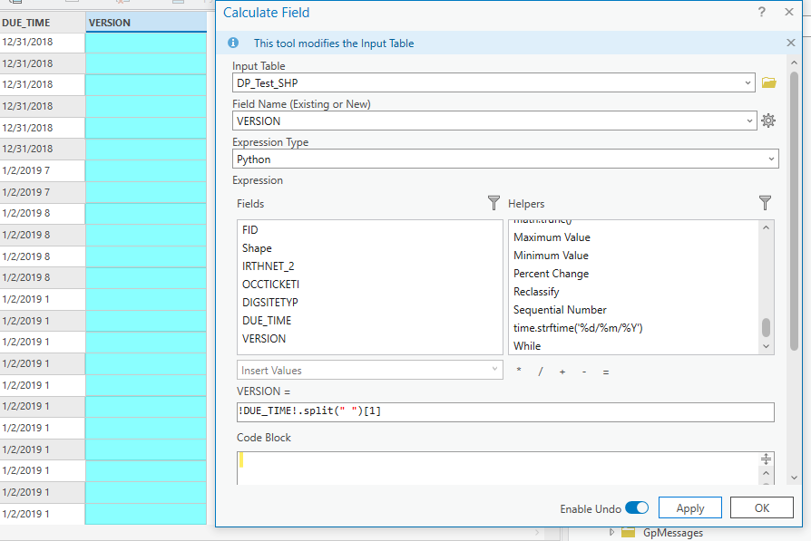 Solved: Split a field if value exists at a specific index ... - Esri Community