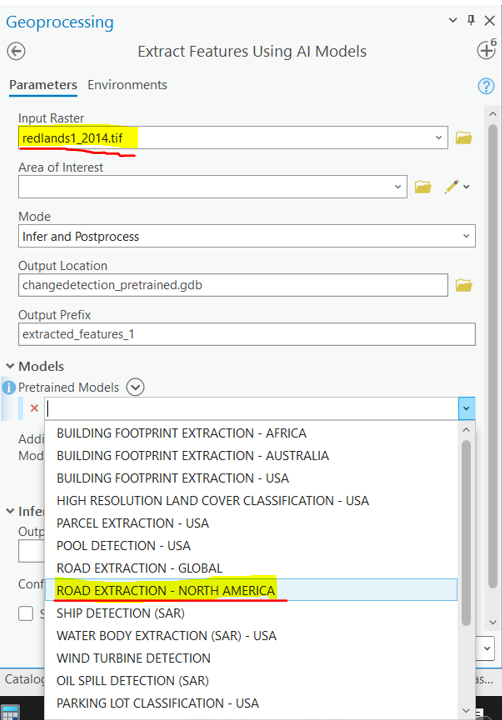 Solved: Issues with Road Extraction Models from Living Atl... - Esri ...