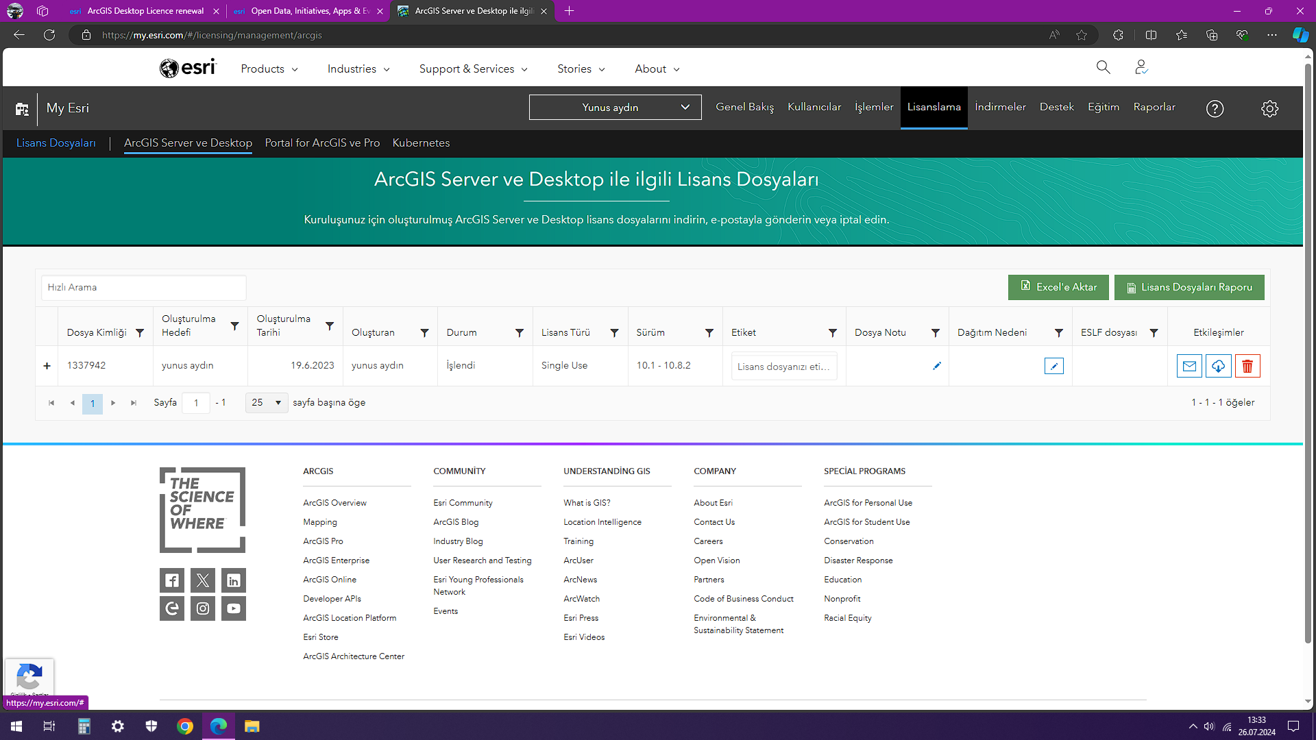 Solved: ArcGIS Desktop Licence renewal - Esri Community