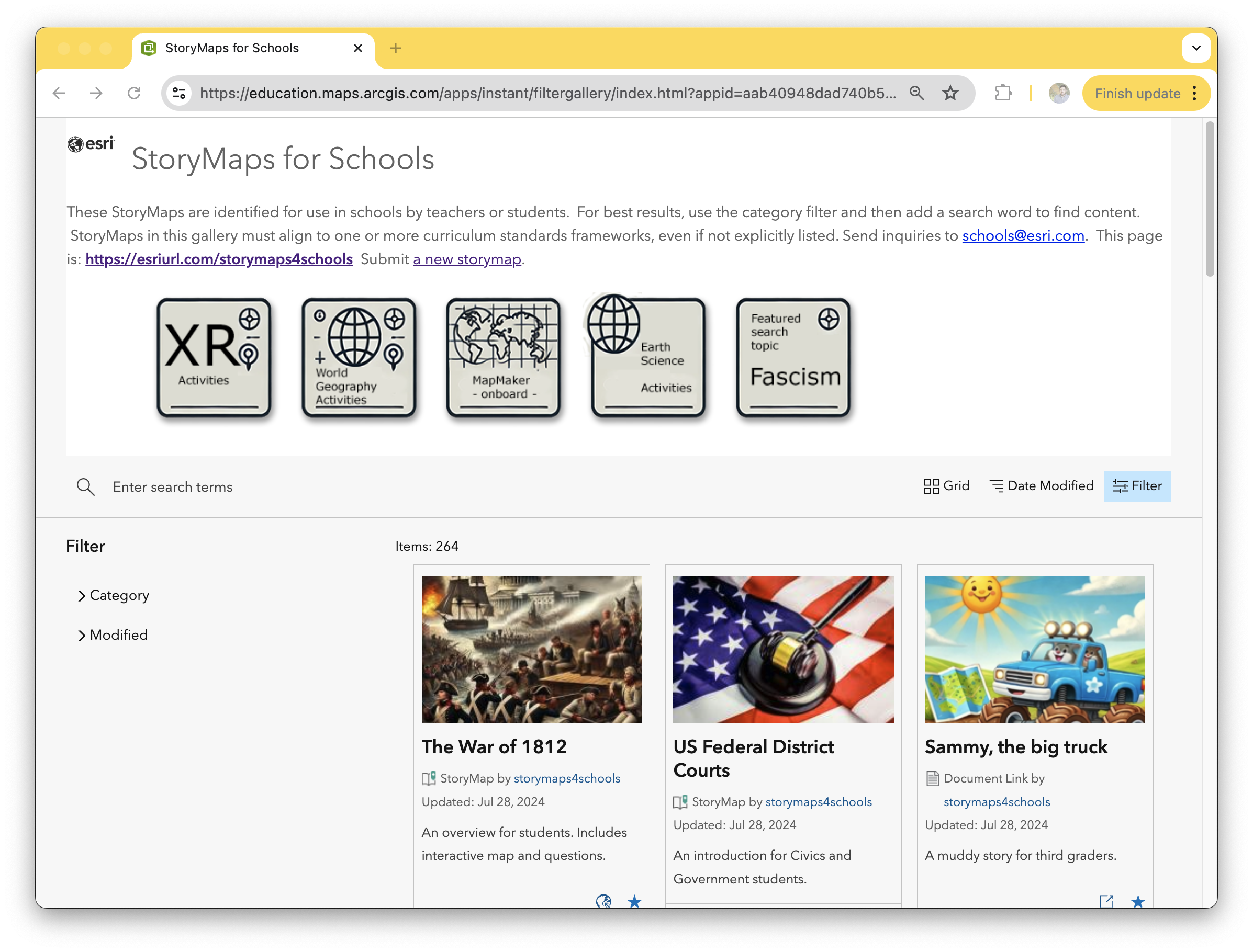 StoryMaps for Schools - Esri Community