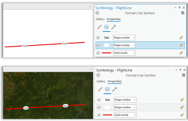 Marker Layer (text) between dashes in line symbolo... - Esri Community