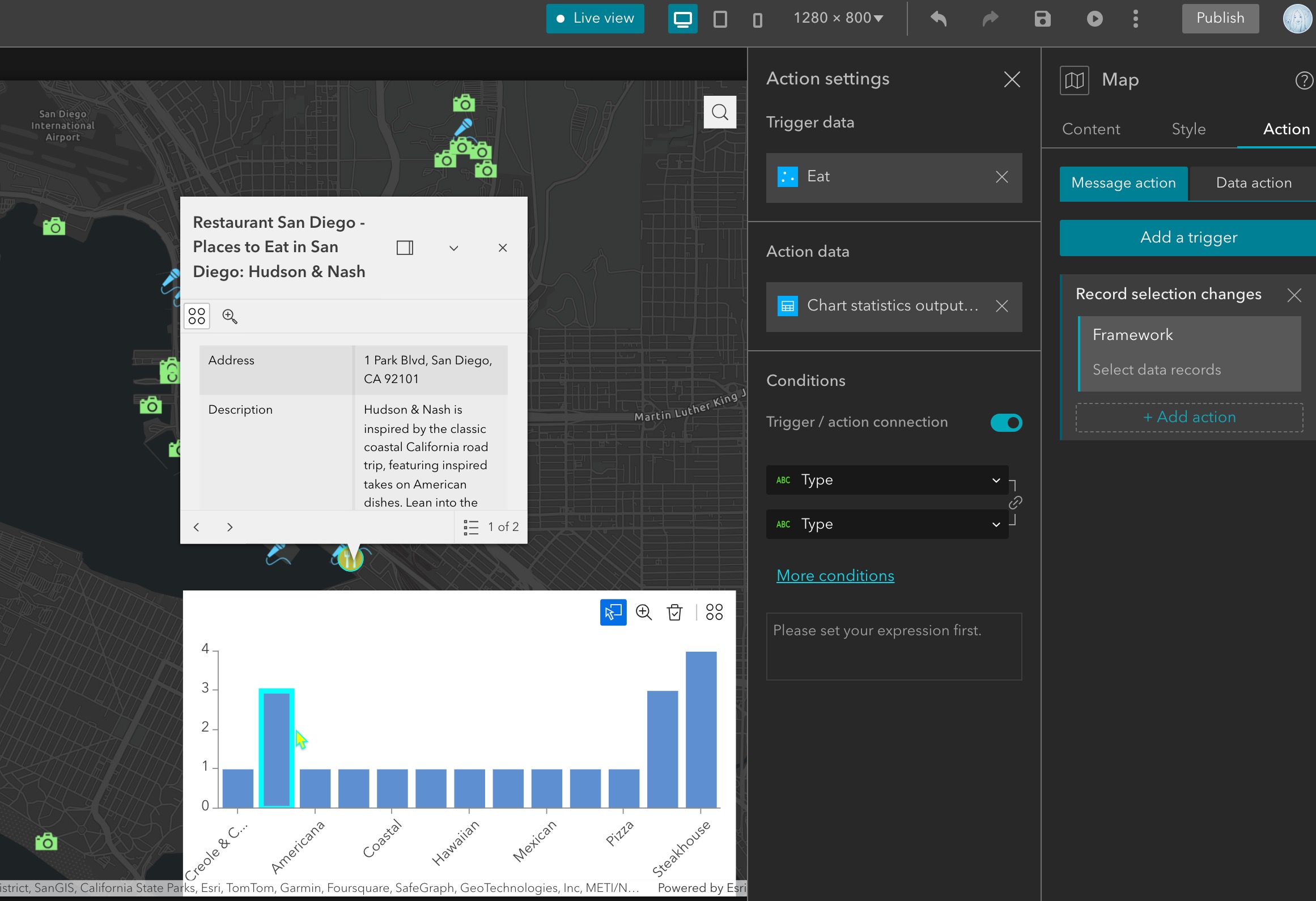 Highlight Chart From Framework Selection - Esri Community