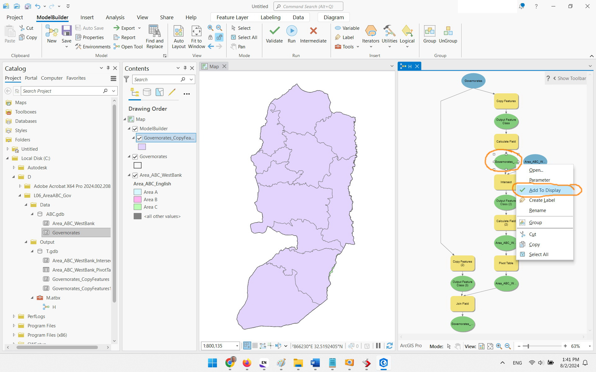ArcGIS Pro 3.1.5: The "add to display" option has ... - Esri Community