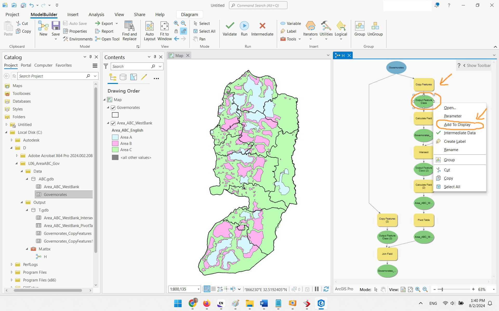 ArcGIS Pro 3.1.5: The "add to display" option has ... - Esri Community
