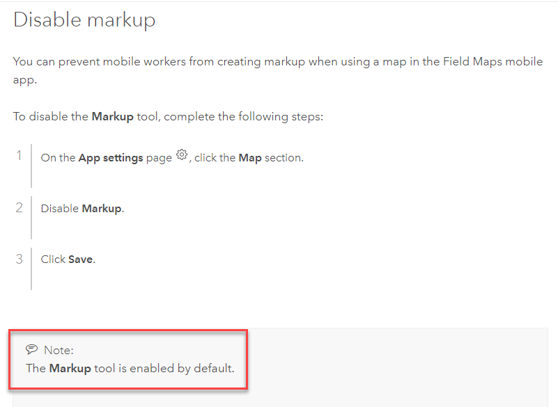 Allow map authors to determine if markup tool is a... - Esri Community