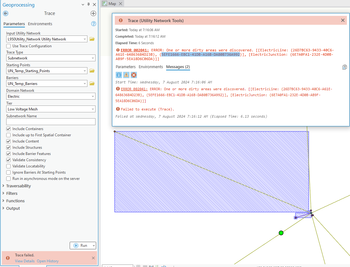 Solved: Trace subnetwork error message globalid cannot be ... - Esri Community