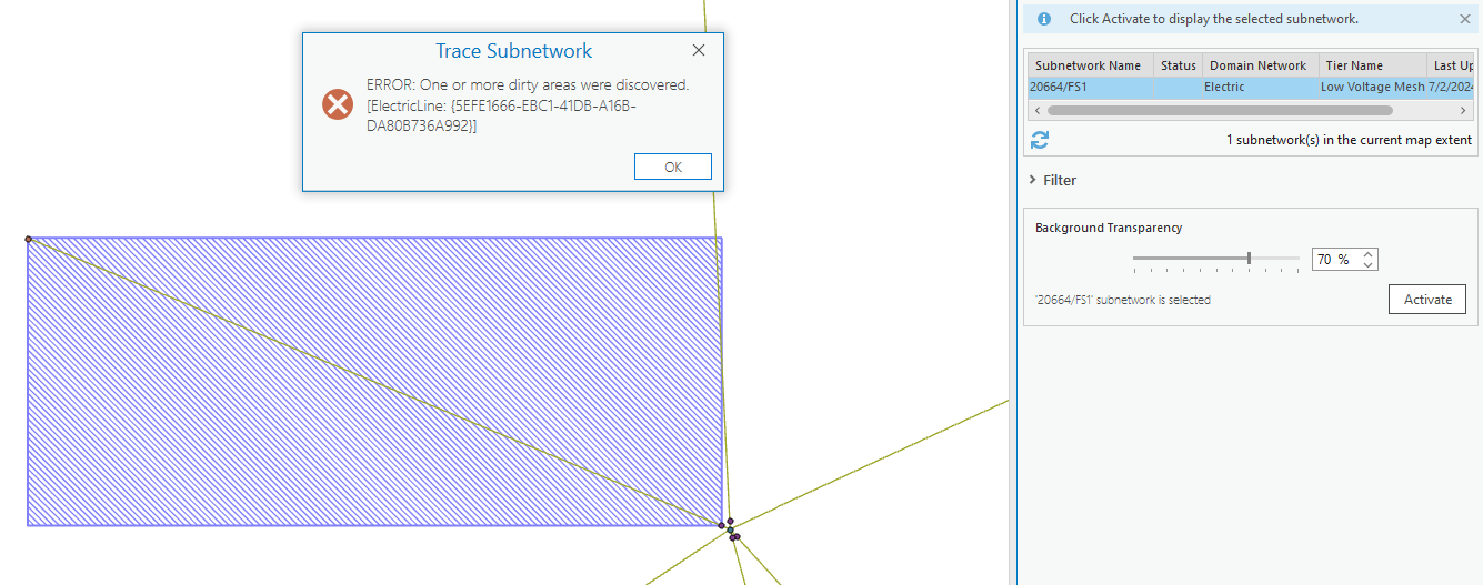 Solved: Trace subnetwork error message globalid cannot be ... - Esri Community