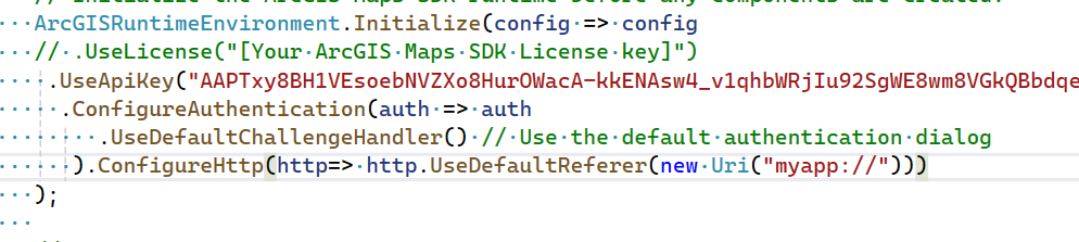 Solved: WPF app with Api key not working - Esri Community