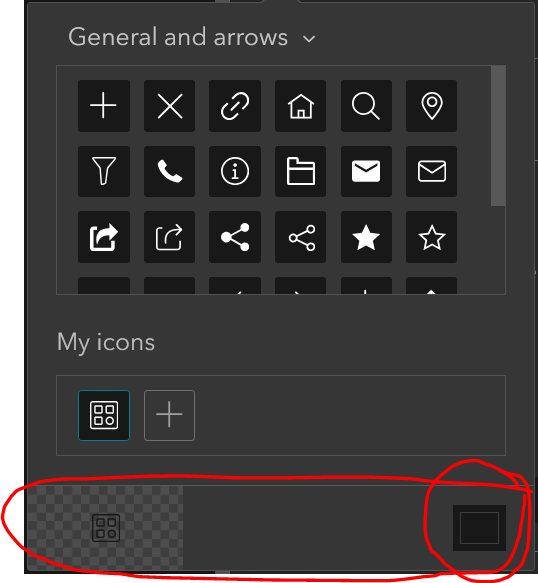 Solved: how can i change a custom icon within the Widget C... - Esri Community