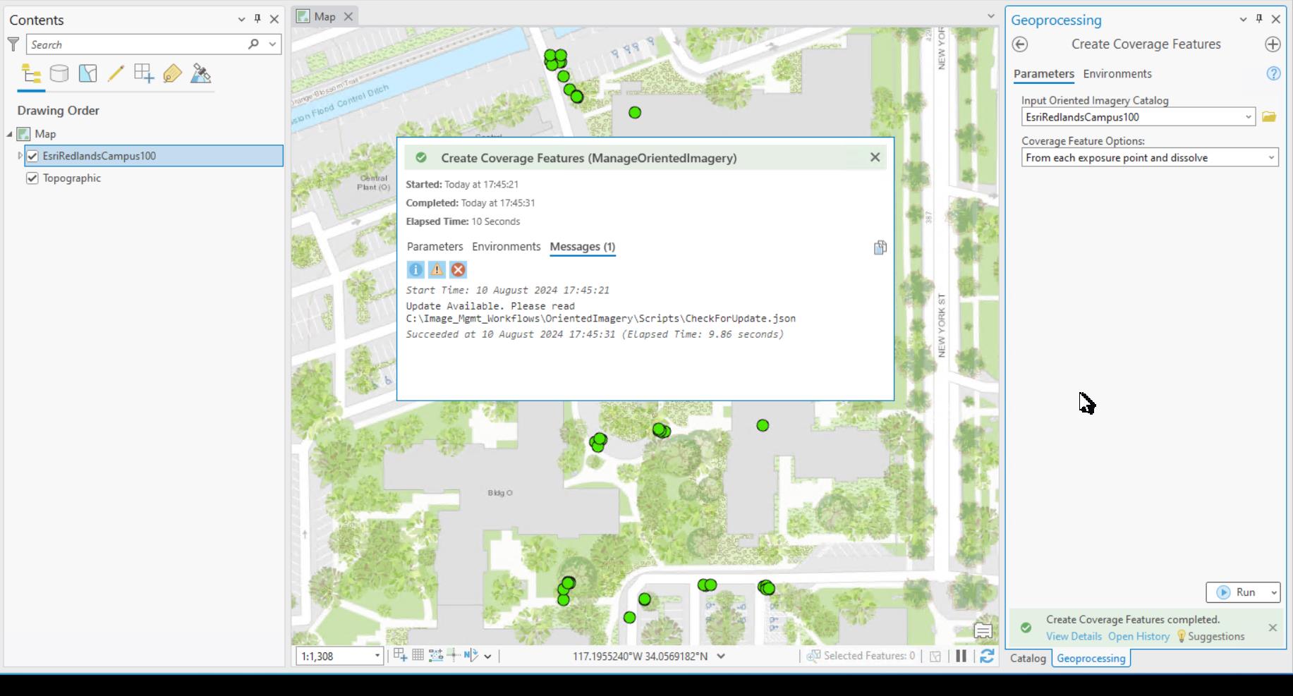 Issue when running the Create Coverage Features in... - Esri Community