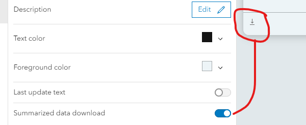Download table from dashboard - Esri Community