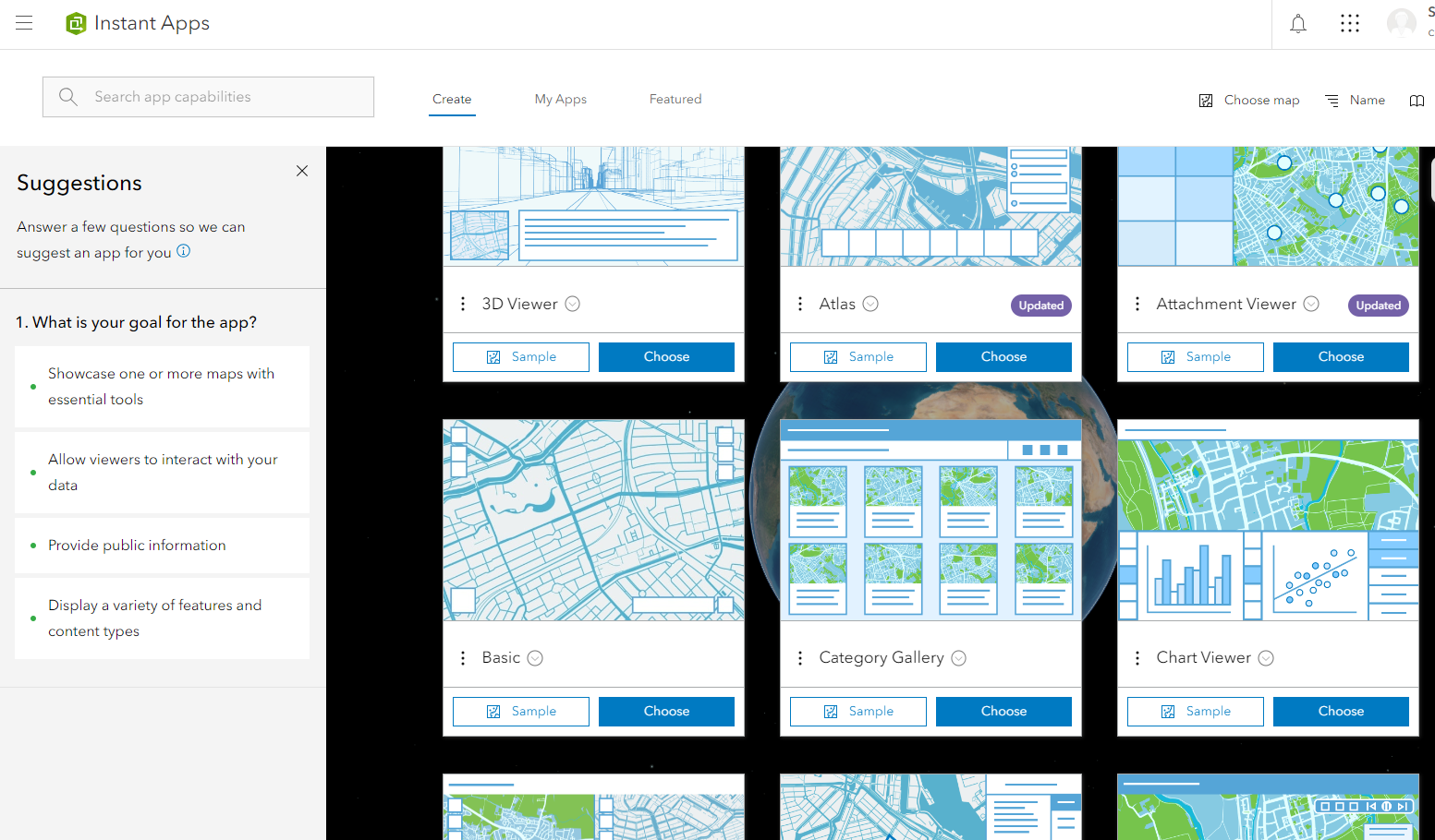 Show the App template used in the AGOL Overview pa... - Esri Community