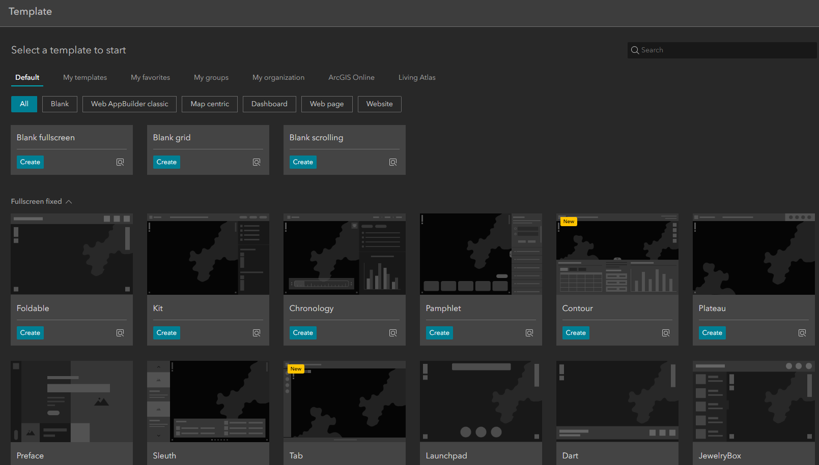 Show the App template used in the AGOL Overview pa... - Esri Community