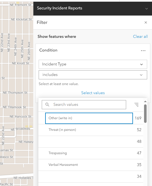 Solved: query/filter for values in select_multiple field n... - Esri Community
