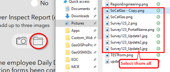 Solved: Selecting multiple Images and documents at same ti... - Esri ...
